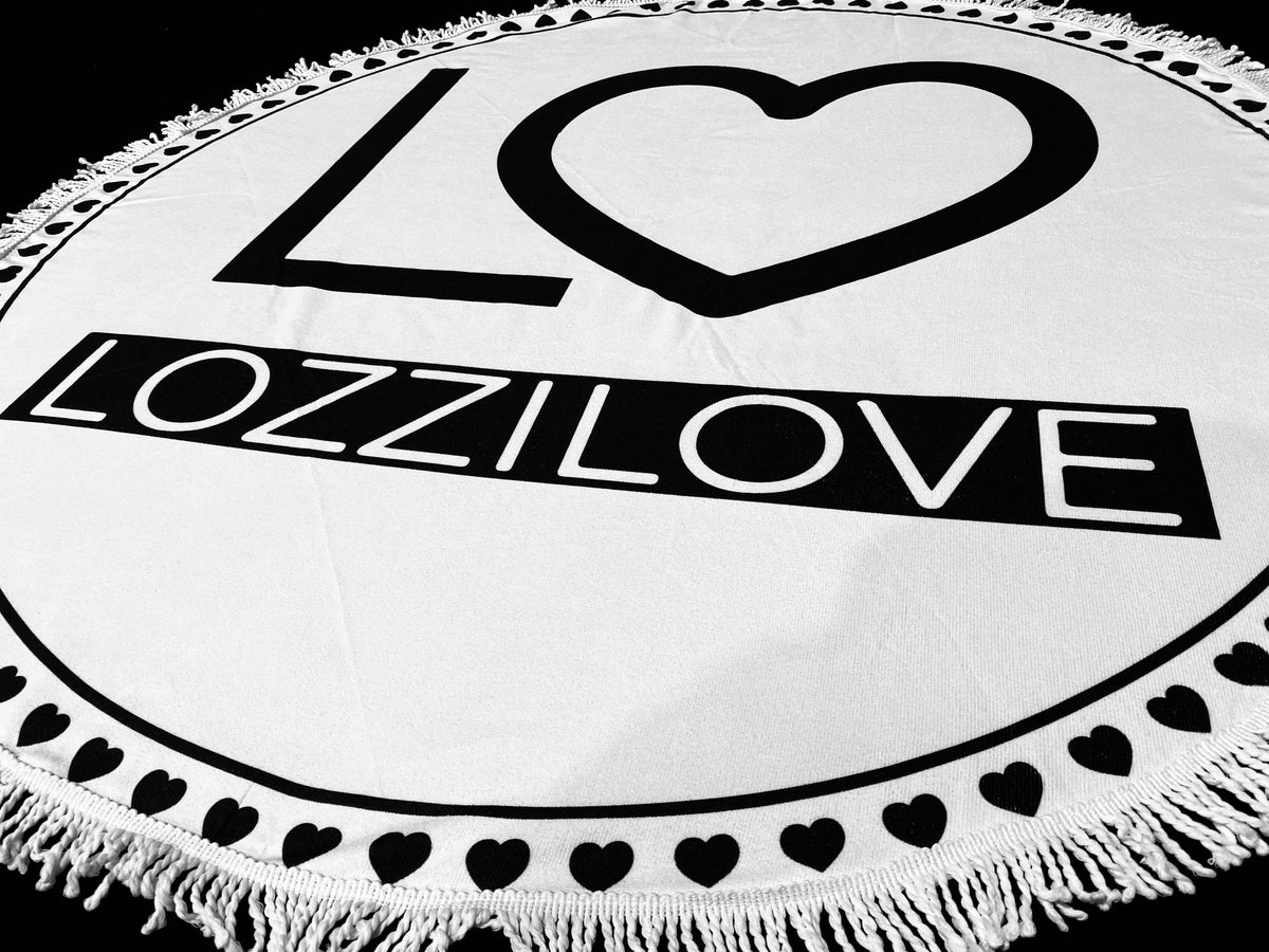 Lozzilove Round Beach Towel