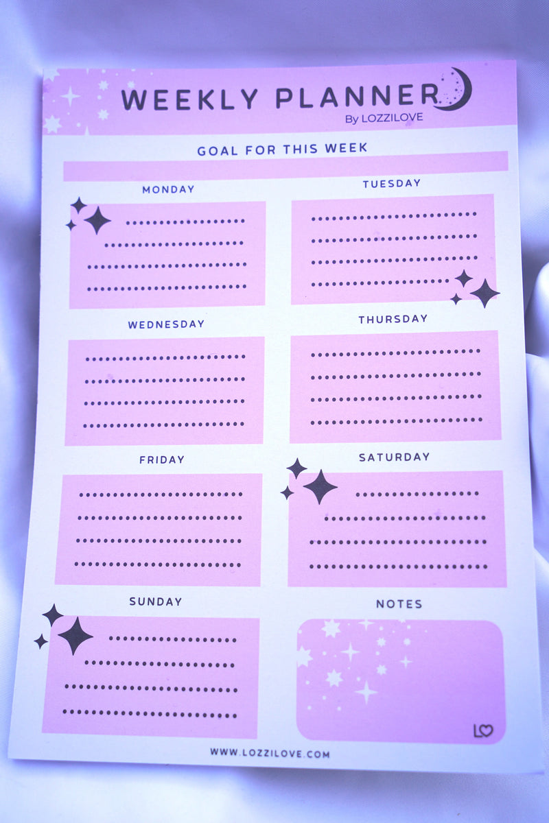 Weekly Planner – Lozzilove